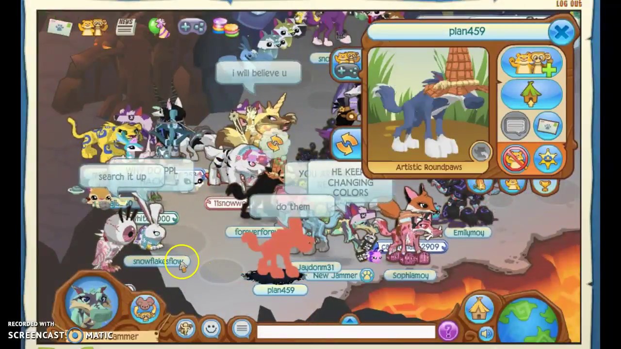 ANIMAL JAM HACKER CAUGHT ON TAPE AND A MULTI COLOR CHANGING WOLF - YouTube