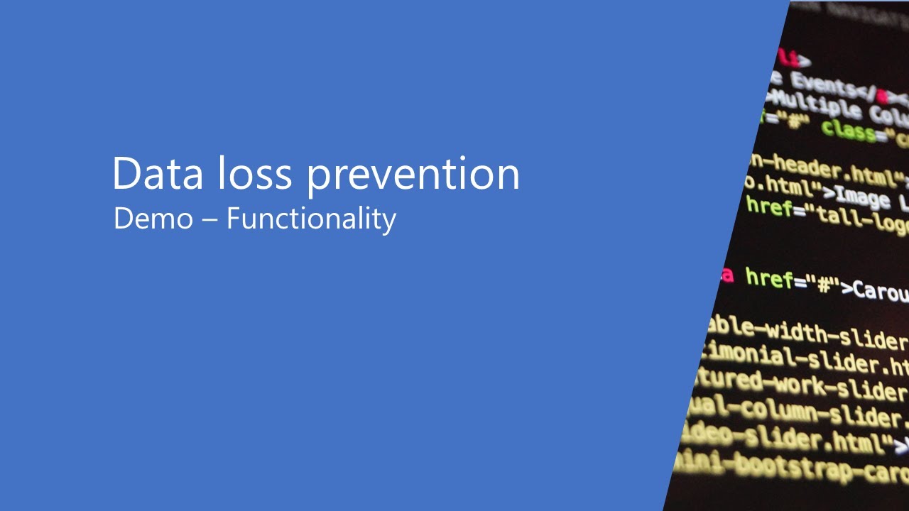 Microsoft 365 DLP demonstrations - YouTube