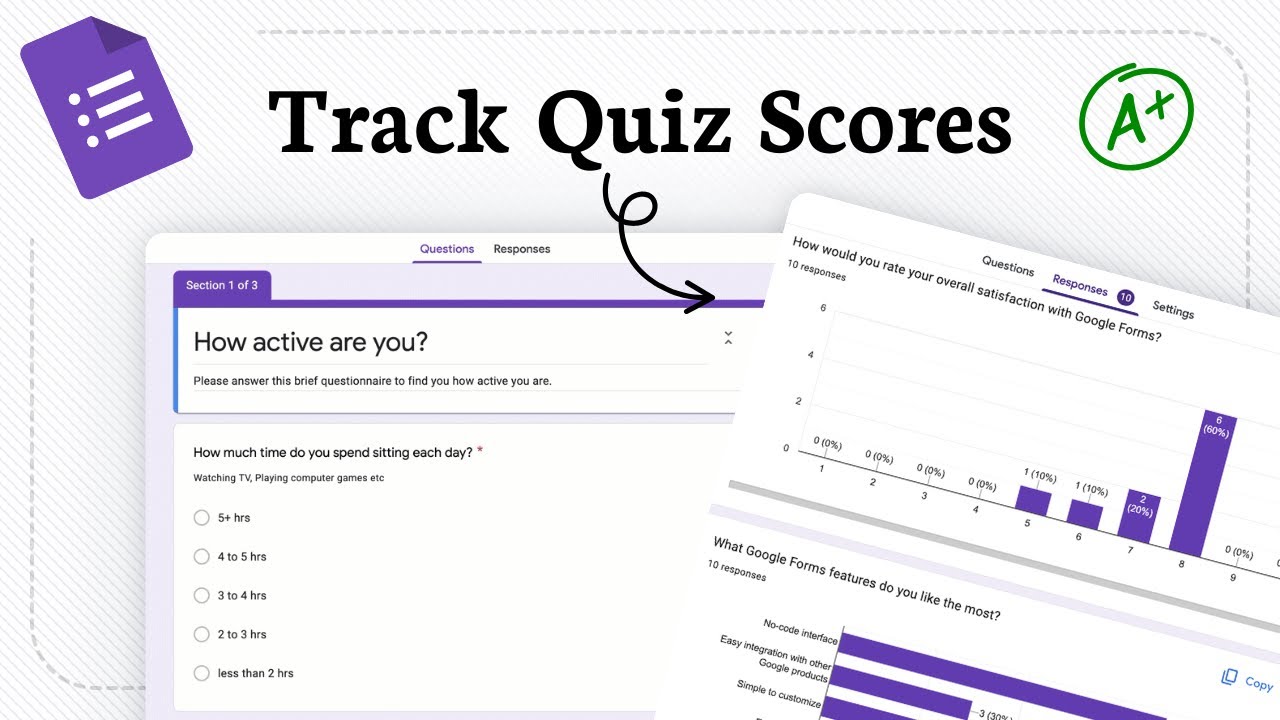 How to View and Track Scores in Google Forms - YouTube