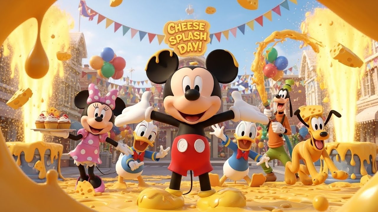 Mickey Mouse’s Cheese Splash Celebration 🧀🎉 | Fun 3D Kids Cartoon with ...