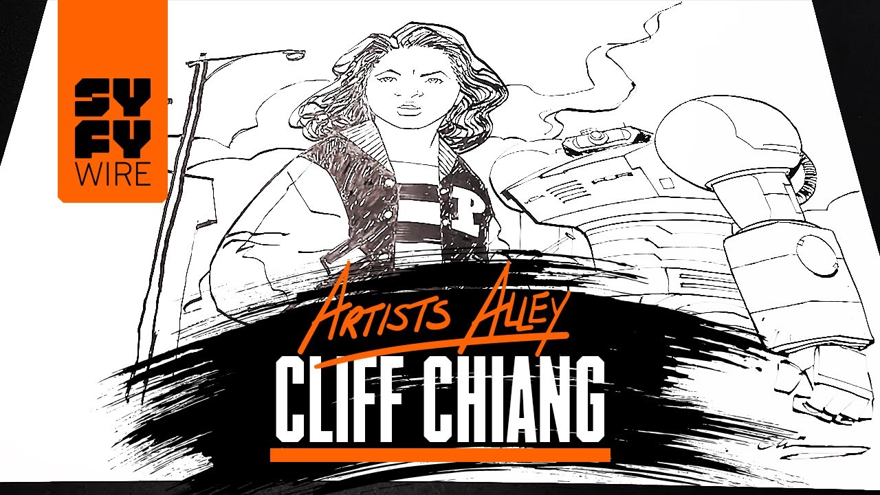Paper Girls Comic Artist Cliff Chiang Sketches Tiffany (Artists Alley ...
