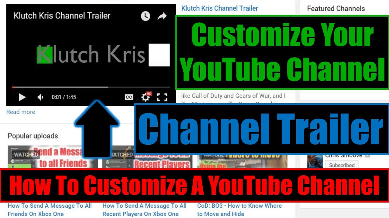 How To Customize Your YouTube Channel - 2016 - YouTube