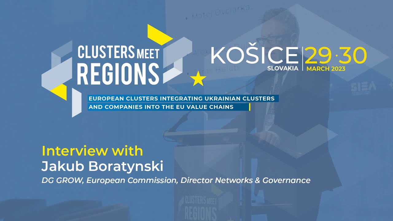 Clusters meet Regions in Košice 2023: Interview with Jakub Boratynski ...