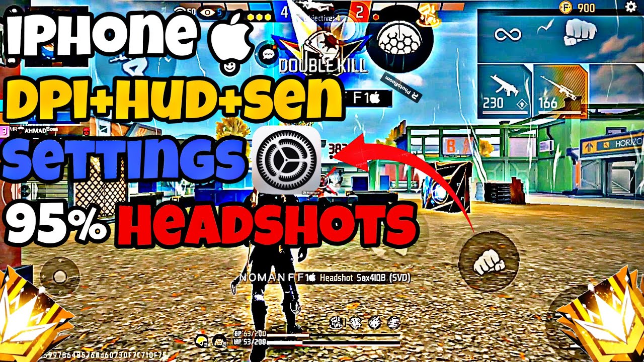 iPhone dpi setting | iPhone dpi⚡️hud⚡️sen settings | 95% headshots 🎯 - YouTube