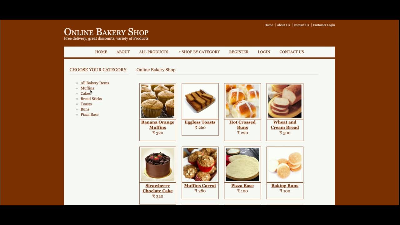 Online Bakery Shop | Java JSP Servlet Project Tutorial | Java JSP CRUD Project - YouTube