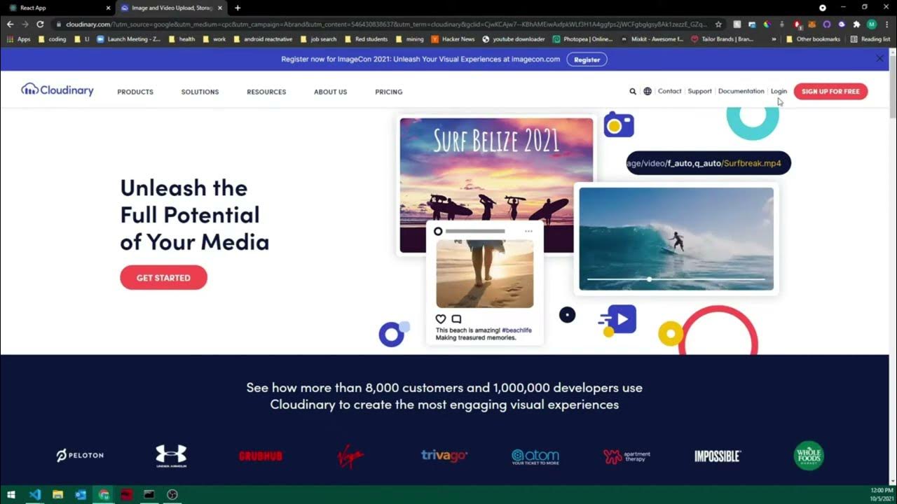 Re-Subido - Tutorial para subir imagenes a Cloudinary en React. - YouTube