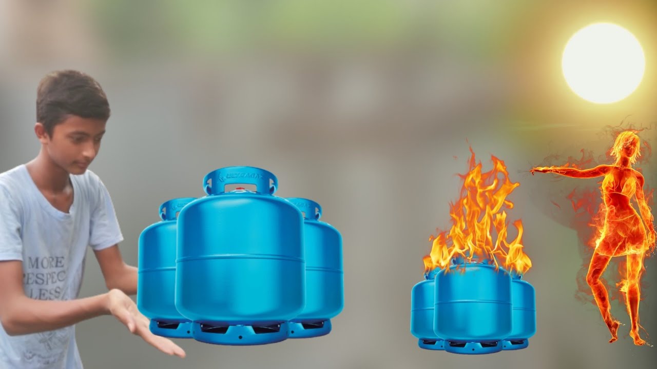 gas cylinder#experiment Science Ki slow motion#amazing #video - YouTube