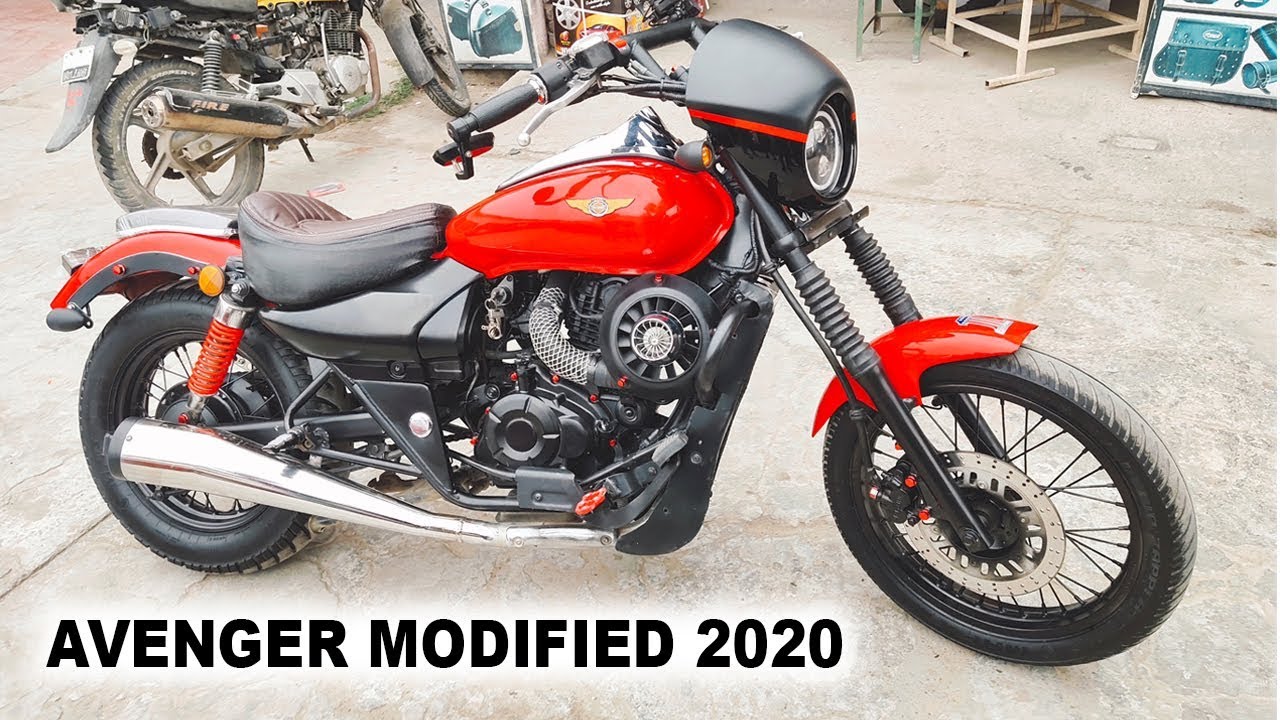 Avenger Modified Into Harley Davidson Model 2020 | Ferrari Red | - YouTube