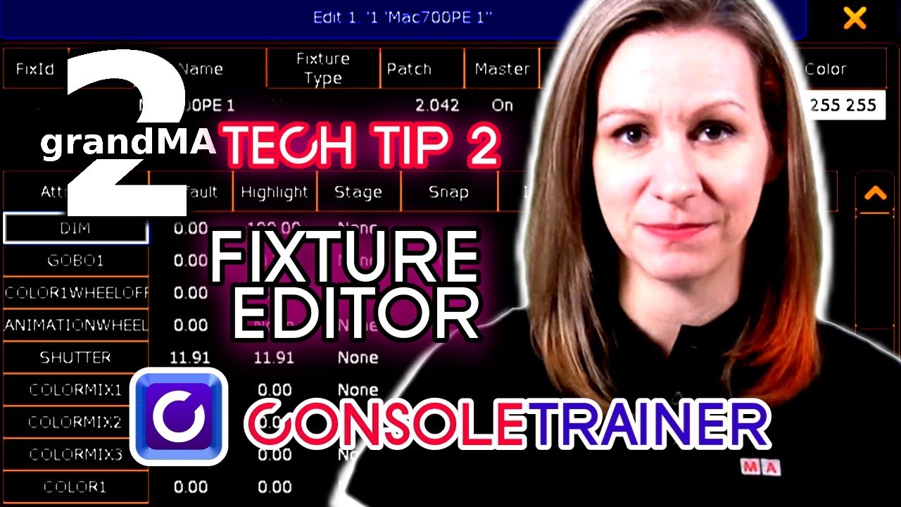 grandMA2 TechTips 2: Fixture Editor - YouTube