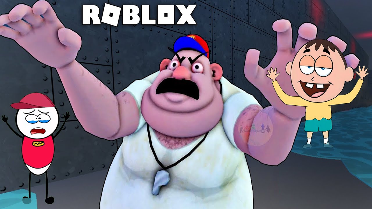 ROBLOX Escape Evil Gym Teacher 👺👺 Scary Obby | Khaleel and Motu - YouTube