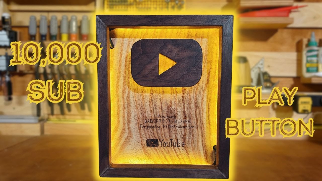 I BUILT A FRENCH CLEAT 10K SUB PLAQUE WITH LIGHTS - YouTube