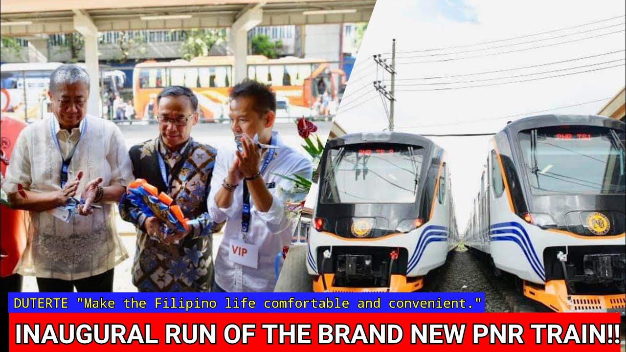 Inaugural speech and ribbon cutting of the new PNR train - YouTube