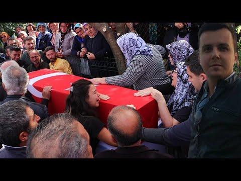 Kocaeli-Değirmendere VOLKAN TANTÜRK şehidini binlerce kişile uğurladı