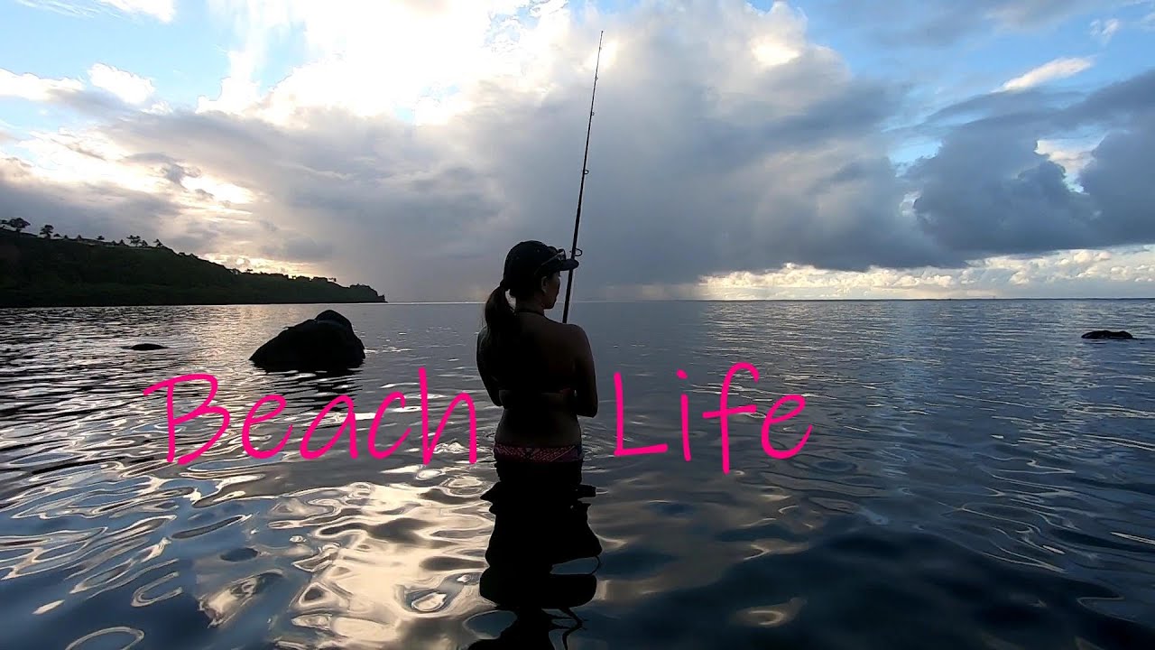 Beach Life | Swimming with a turtle | GoPro Hero 7 | Fishing | Family ...
