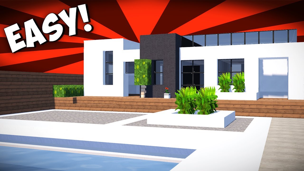 Minecraft: How to make a small modern house - Speed Build Tutorial ...