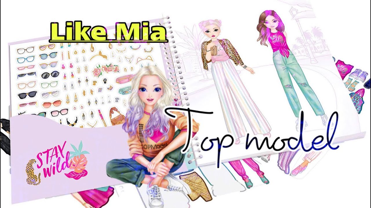 Playing sticker Top Model dress me up new season / sách dán hình thời ...