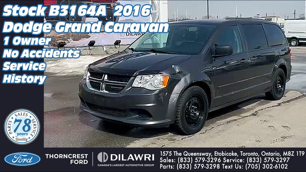 2016 Dodge Grand Caravan 1 Owner No Accidents Service History at ...