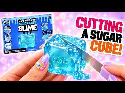 I REGRET CUTTING an RMS SQUISHY CUBE!! 🧊✂️😱 RMS MAKE YOUR OWN SQUISHY CUBE SLIME KIT🌟