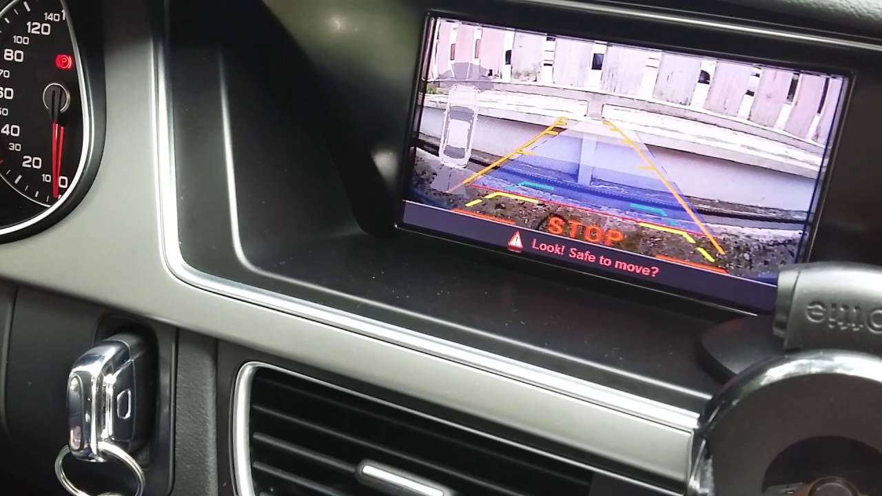 AUDI A4 2013 MMI 3G low resolution LCD , FRONT and REAR camera install ...
