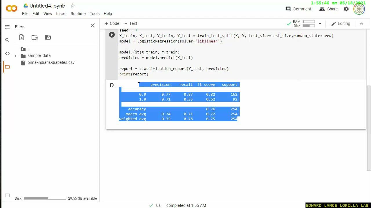 【PYTHON PYTORCH】metric classification report - YouTube