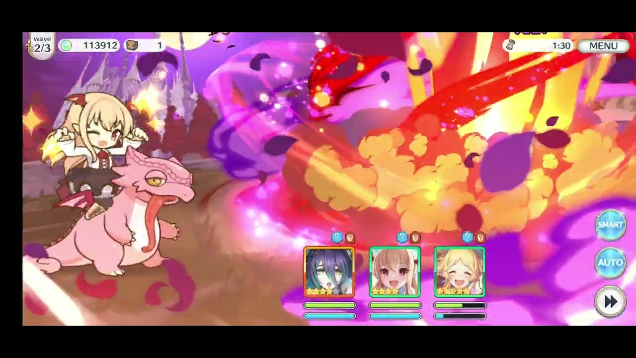 Princess Connect! Re:Dive JP - Double Dragon Ranpha and Vampy w/ Yukari ...