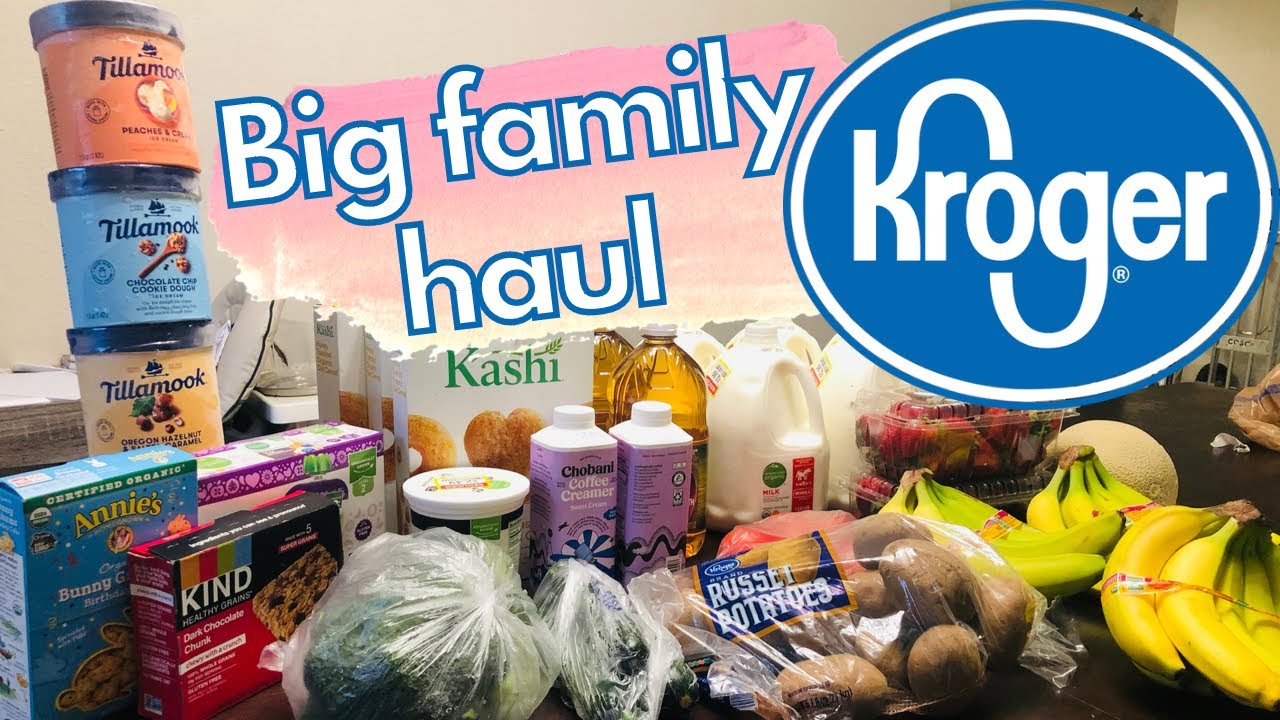 KROGER HAUL | family of 9 - YouTube