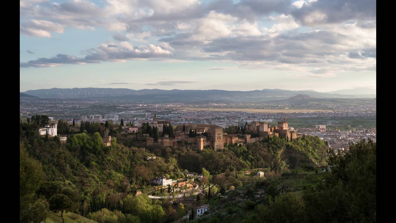 Sunset over the Alhambra timelapse - Granada, Spain (2016) (4k) - YouTube