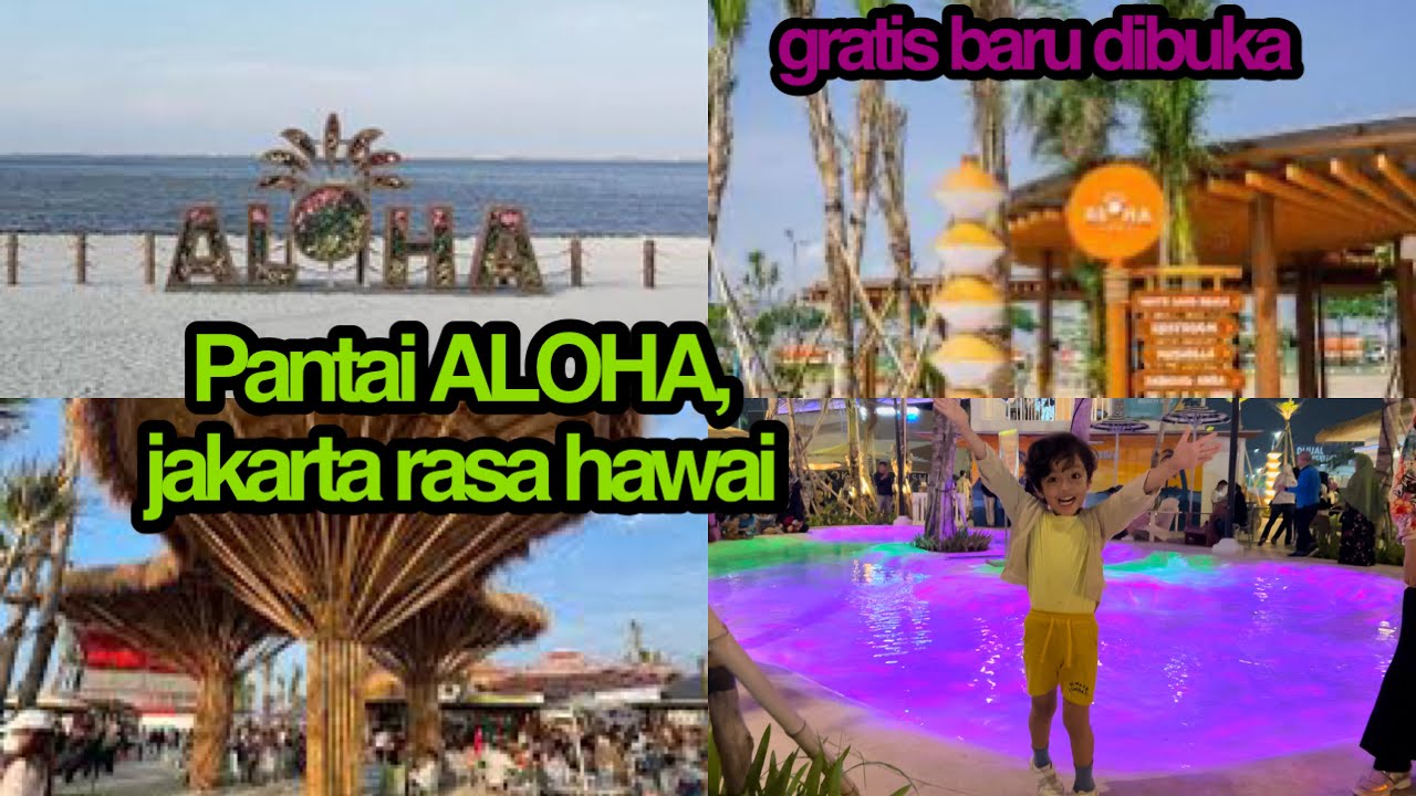 Jakarta RASA hawai, baru di buka pantai pasair putih ALOHA d PIK2 ...