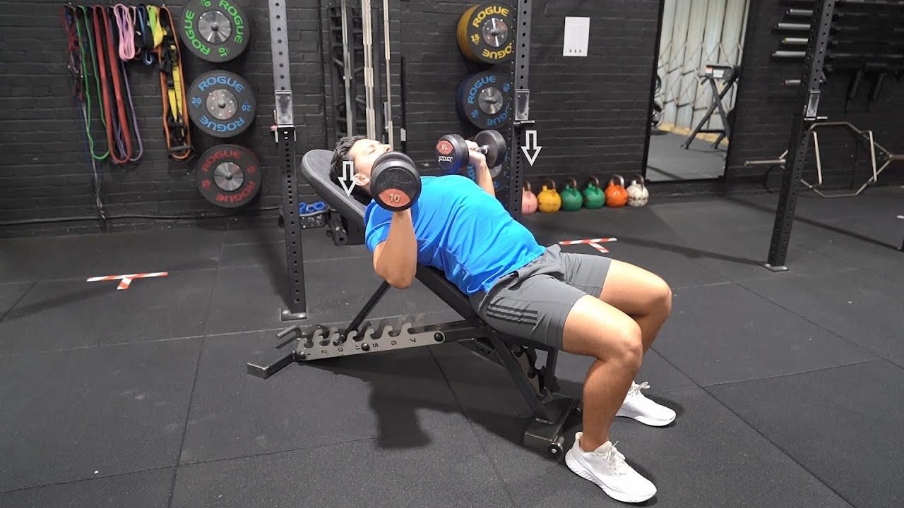 Dumbbell Incline Bench Press Eccentric | Chest | Strength and Conditioning Exercises - YouTube