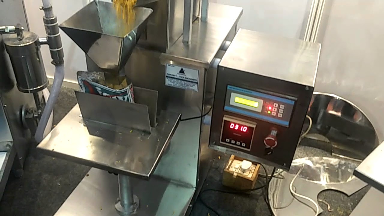 Arrowfill Semi auto vibrator filling machine with weighing system - YouTube