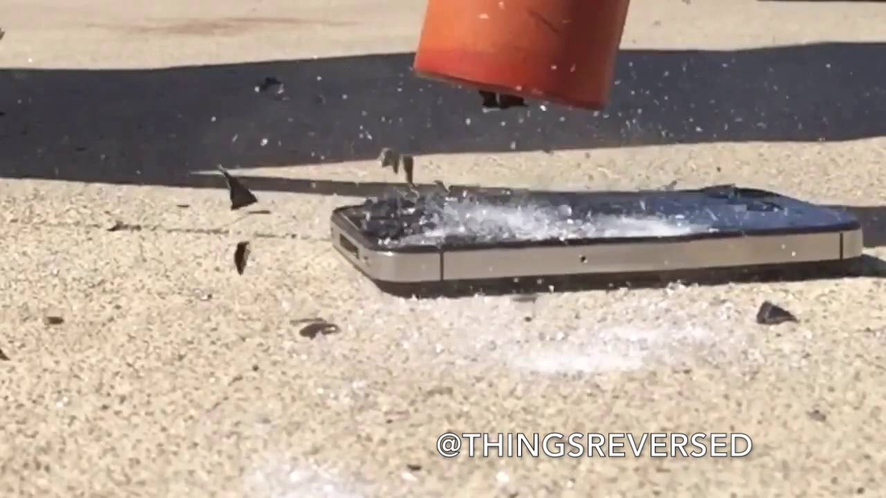 Smashing iPhone In Reverse ! - YouTube