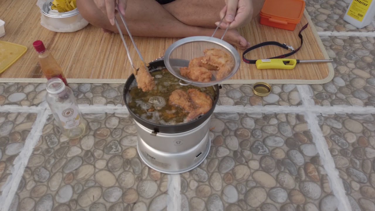 Cook Chicken Hot Lava Using Trangia - YouTube