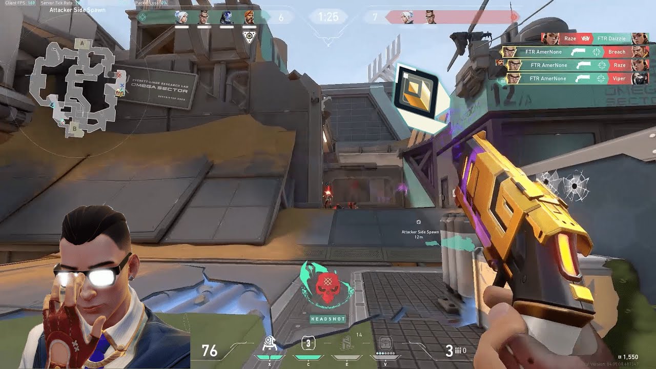 Valorant - How RADIANT CHAMBER use HEADHUNTER - YouTube