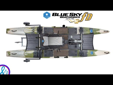 Blue Sky Boatworks 360 Angler Catamaran Hybrid Kayak iCAST 2018 - YouTube