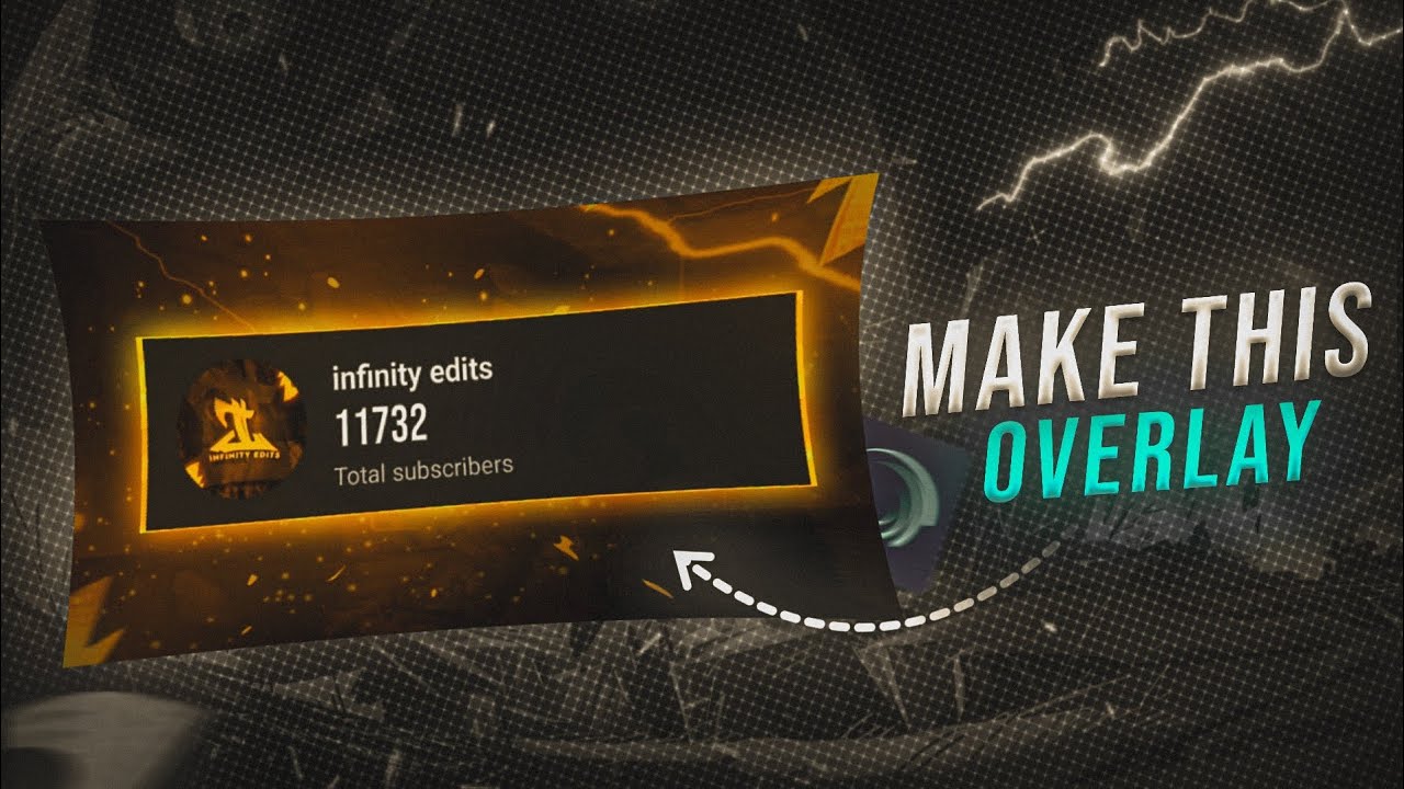 Make This Subscriber Counting Overlay 🥵🔥 - YouTube