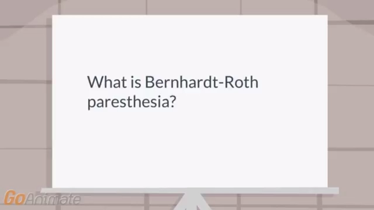 What is Bernhardt-Roth paresthesia? - YouTube