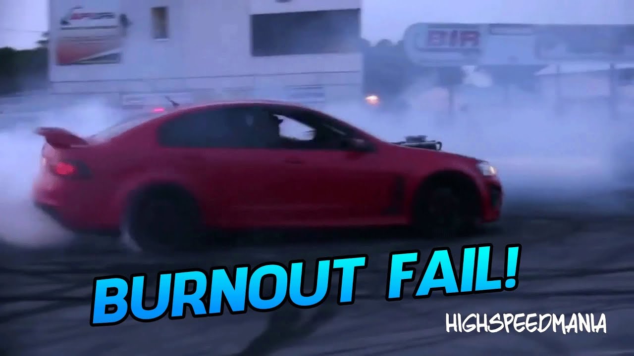 Car Catches On Fire After A Long Burnout! [ FAIL ] - YouTube