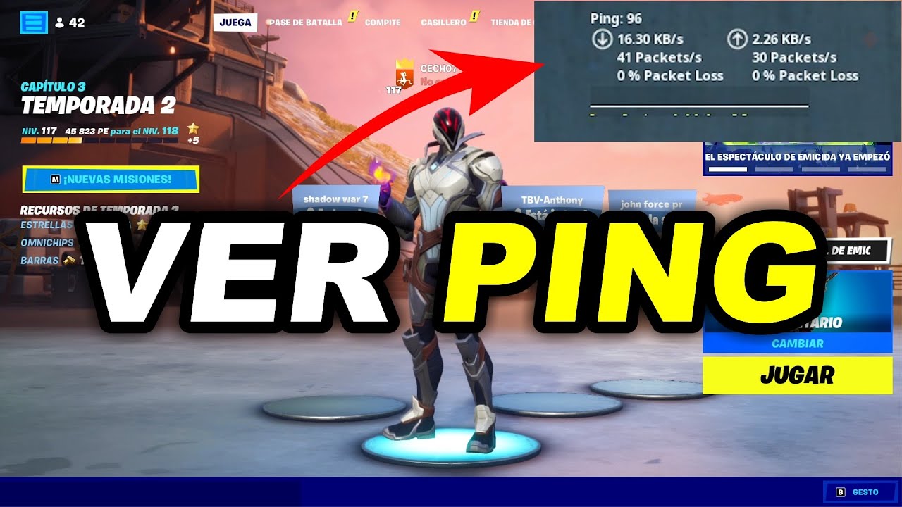 como ver el ping en fortnite - YouTube