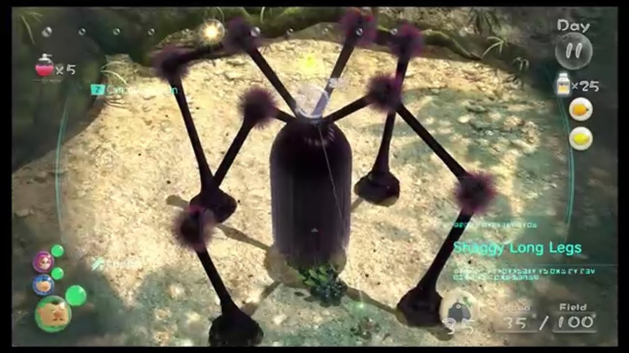 Let's Play Pikmin 3: Day 11- A GIANT HAIRY SPIDER - YouTube