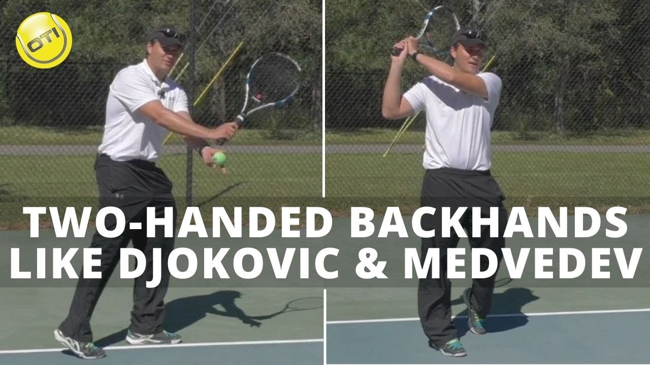 Two-Handed Backhands Like Djokovic & Medvedev - YouTube