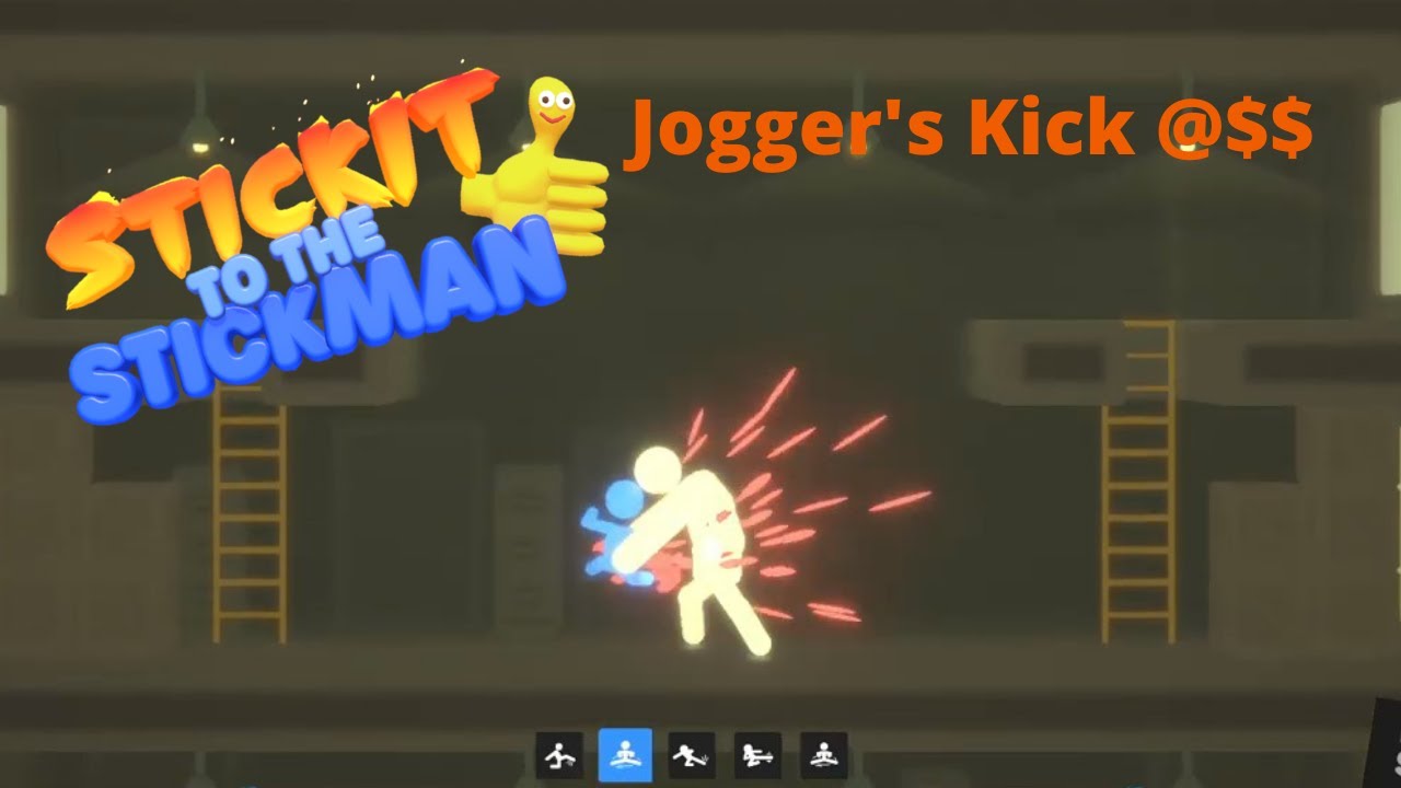 Stick it to the Stickman "jogger can kick A**" - YouTube