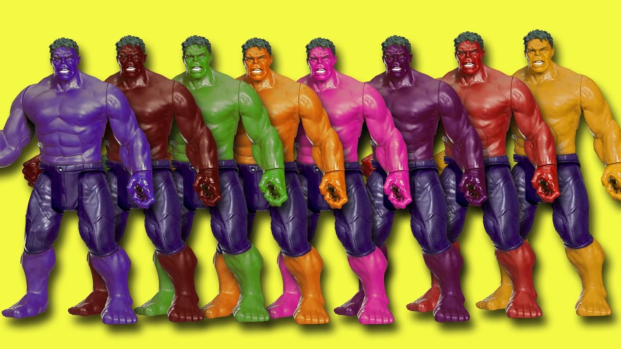 Learn Colors With Hulk Pacman For Kids, Toddlers, Children | Learn ...