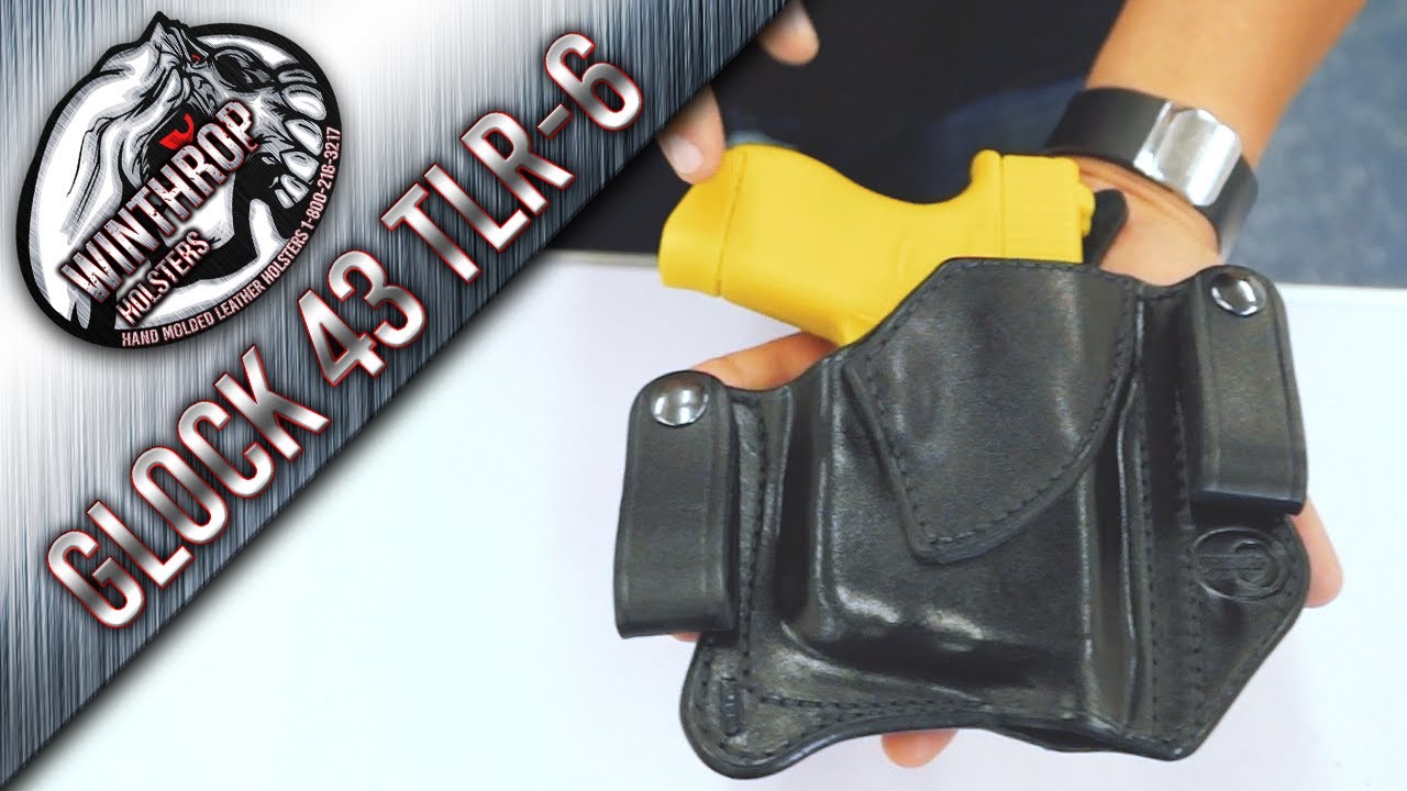 Glock 43 with TLR-6 Streamlight IWB Leather Holster By ...