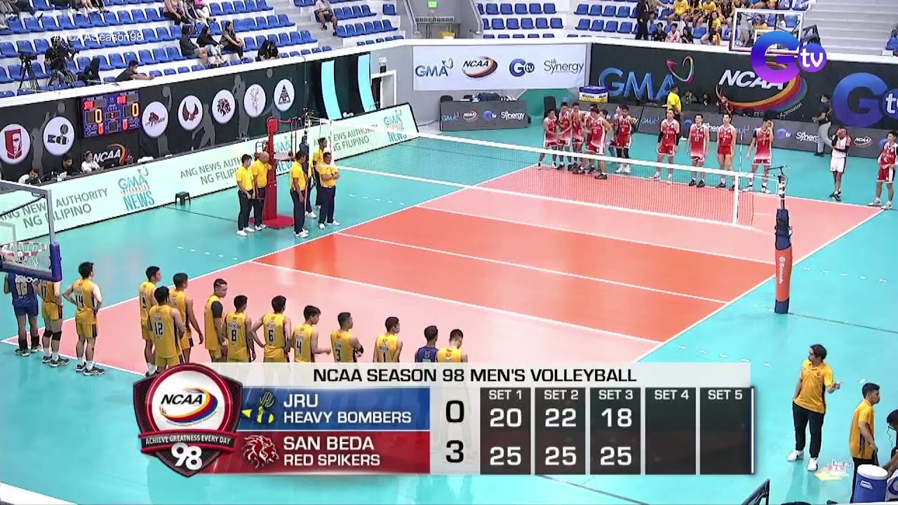 NCAA Season 98 MVB: Match point (San Beda vs. JRU) - YouTube