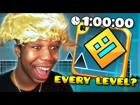 Can A NOOB Beat Geometry Dash in 60 Minutes?
