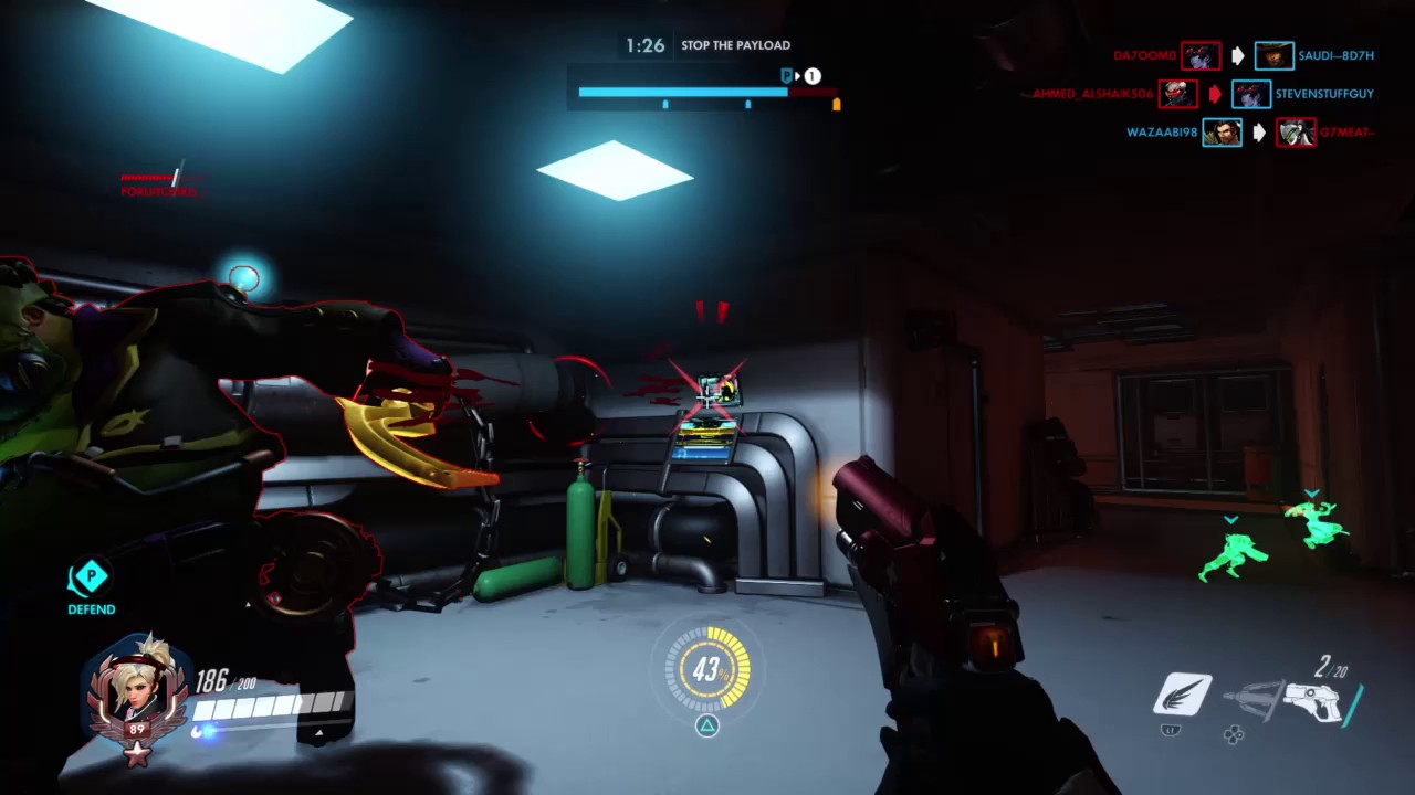 Overwatch: mercy vs roadhog - YouTube