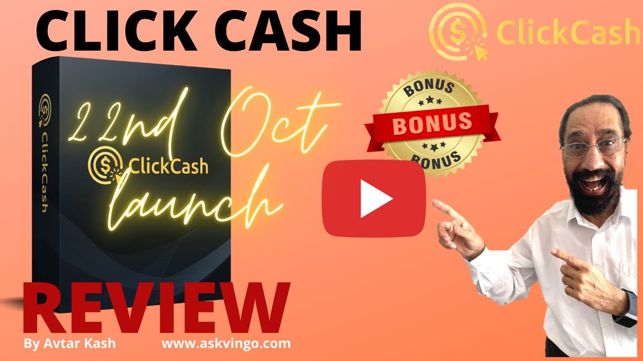 Click Cash Review +Bonuses🌋Make money from Youtube🌋Make money from ...