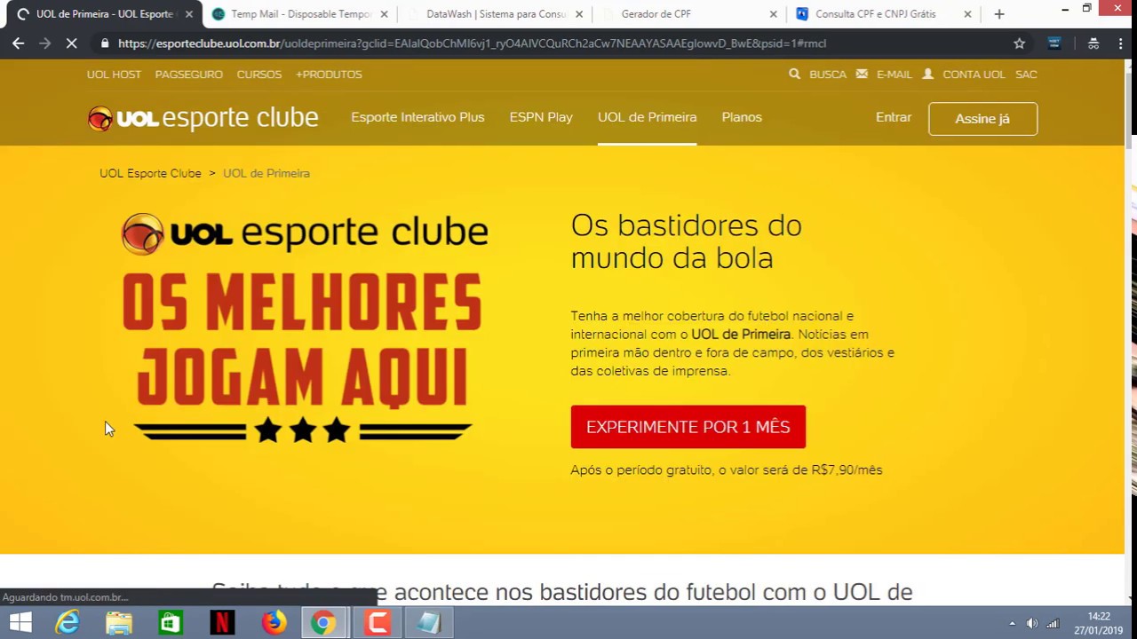 Como Criar Conta Uol Esportes + ESPN + Ei Plus (By PowerBlack) - YouTube