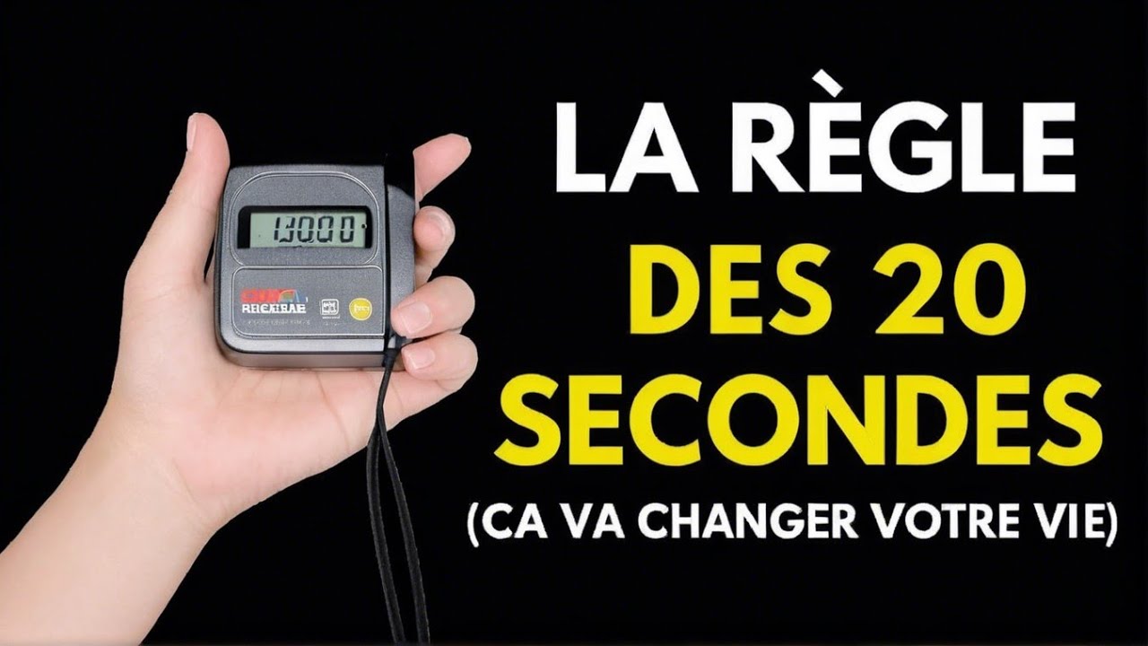 LA RÈGLE DES 20 SECONDES : REND LA PARESSE UTILE ! - YouTube