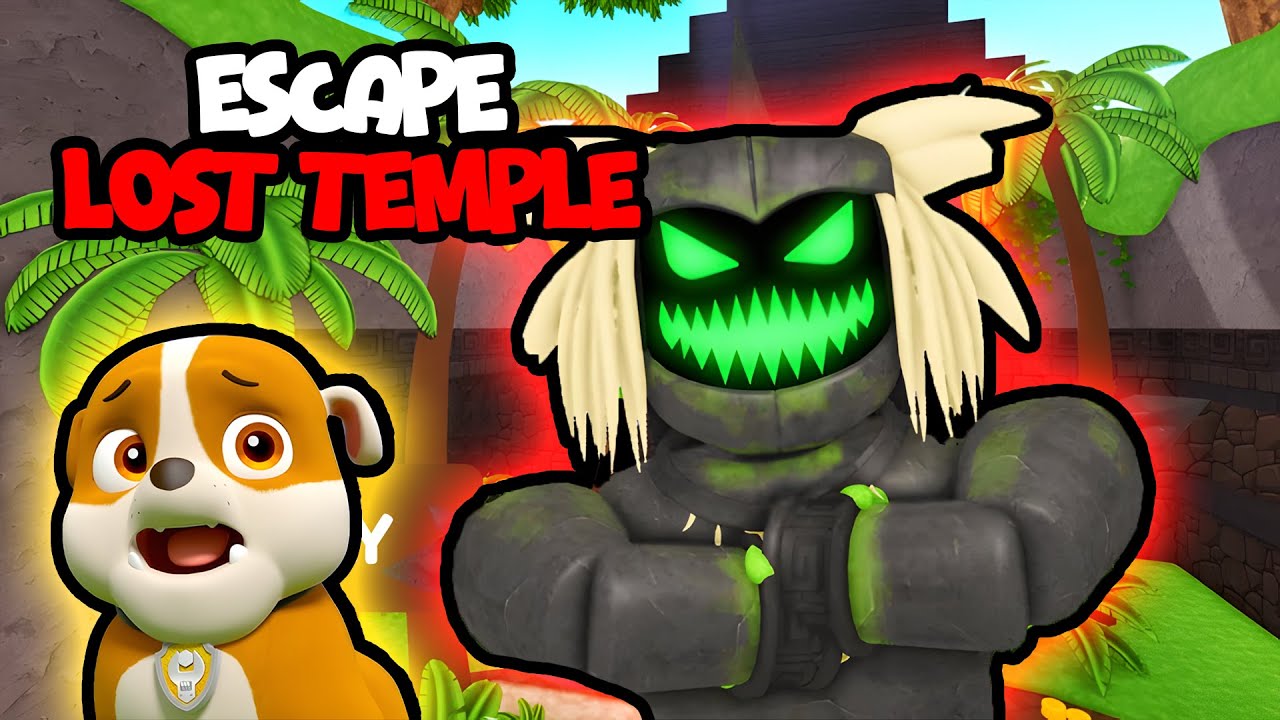 EPIC LOST TEMPLE ESCAPE! (OBBY) | Roblox Funny Momnets | Rubble’s ...